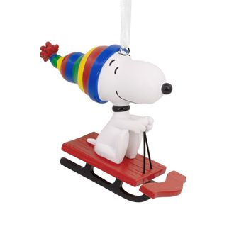 Hallmark Snoopy Schlitten aus Kunstharz - Ornament - Weihnachten