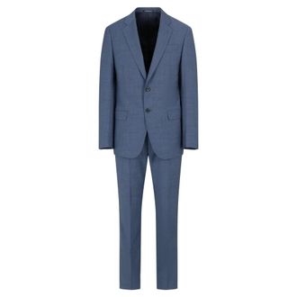 Emporio Armani Klassisches Wollanzug-Set - - Suits - Herren - Blau - 4XL
