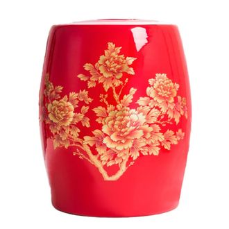 Generic Reisbehälter aus Keramik versiegelt mit Deckel für die Küche Aufbewahrungsbehälter Reiseimer Aufbewahrungsbox für Reis Mehl (rot 10 kg)