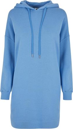 Urban Classics Hoodie-Kleid Baumwolle aus biologischem Anbau f&uuml;r Damen (Blau)