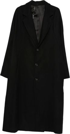 Leon Emanuel Blanck manteau &agrave; boutonni&egrave;re - Noir