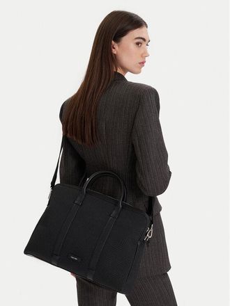 Calvin Klein Laptoptasche Embossed Woven Commuter LV04D3207G Schwarz
