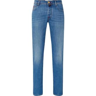 Jacob Cohen Homme, Jeans, Bleu, Taille: W29 Jean Bard Slim Fit coutures rouges