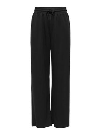 Only Onlscarlett Pantalon Large SWT Noos, Noir, M