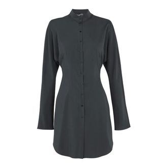 Cortana Femme, Blouses et Chemises, Vert, Taille: 42 FR Chemise Longue Ajust&eacute;e