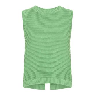 Ichi Rundhals-Strickware - - Knitwear - Damen - Gr&uuml;n - M