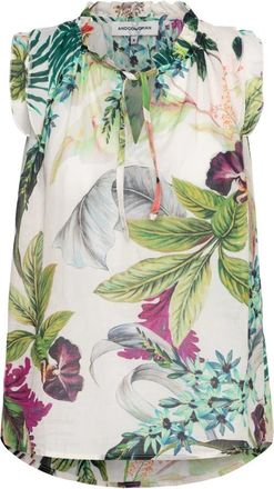 &Co Woman Annouse Blumen-Oberteil - - Blouses & Shirts - Damen - Mehrfarbig - 2XL
