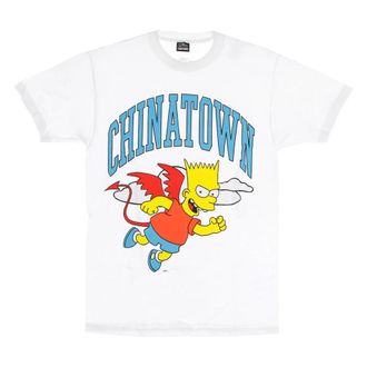 Market Devil Arc Tee X The Simpsons T-Shirt - - Tops - Herren - Wei&szlig; - XL
