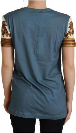 Dolce & Gabbana Femme, Tops, Multicolore, Taille: 32 FR Baroque Cherubs Print TShirt
