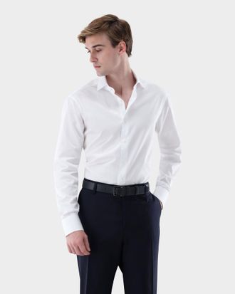 van Laack Businesshemd aus Baumwoll-Dobby Tailor Fit