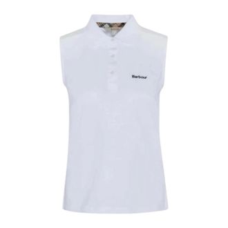 Barbour Femme, Tops, Blanc, Taille: 36 FR Bowford D&eacute;bardeur Polo