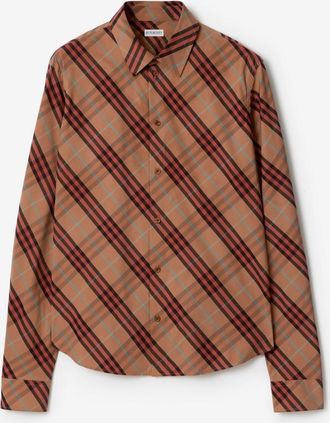 Burberry Legeres Baumwollhemd in Check, Size: XXL