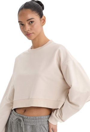 DeFacto Damen Pullover - Modischer Hoodie Sweatshirt und Kapuzenpullover f&uuml;r Damen - Auswahl an Hoodies Sand S