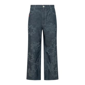 Marni Bestickte Hose - - Jeans - Herren - Blau - W34