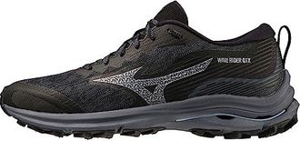 Mizuno Wave Rider GTX, Chaussures de Course sur Route pour Femme, Black Oblue Silverstar, 40 EU