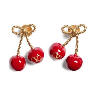 Valentino Garavani Femme, Accessoires, Jaune, Taille: ONE Size Boucles dOreilles Cerises Bijoux