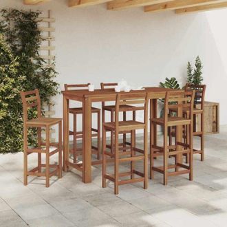 vidaXL Bartisch Massivholz Akazie 150x70x105 cm Vidaxl