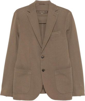 Circolo 1901 Homme, Vestes, Brun, Taille: 2XL Veste &agrave; poches plaqu&eacute;es