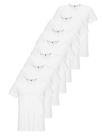 Tazzio T-Shirt E107 (Packung, 7-tlg., 7er-Pack) Herren Basic V-Ausschnitt