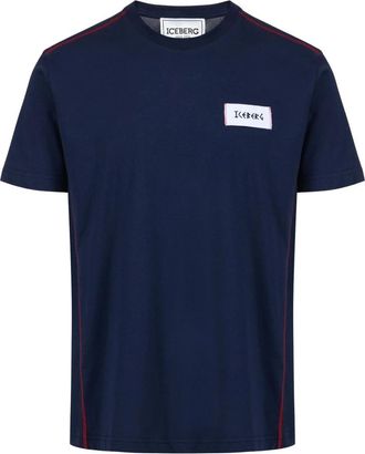 Iceberg Homme, Tops, Bleu, Taille: S Classic Regular Fit T-Shirt