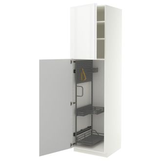 IKEA METOD Hochschrank mit Putzschrankeinr