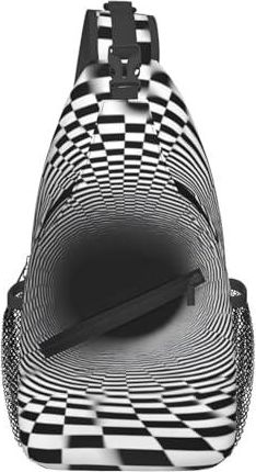 Generic Sac &agrave; bandouli&egrave;re artistique en spirale, impact visuel, sac &agrave; bandouli&egrave;re de voyage, sac &agrave; dos &agrave; bandouli&egrave;re pour homme, sac &agrave; dos de randonn&eacute;e