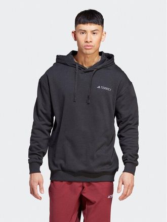 adidas Sweatshirt Terrex Logo IB6565 Schwarz Regular Fit