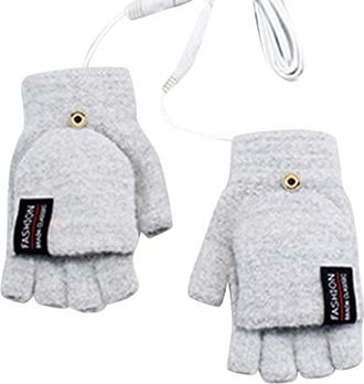 Generic Gants dhiver coupe-vent pour homme et femme - Gants thermiques pour temps froid - Mitaines de course &agrave; pied - Mitaines pour femme (gris, taille unique