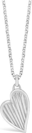 Dower & Hall collier à pendentif coeur - Argent