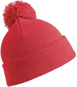 Result Winter Essentials Bonnet à pompon RC028X - Rouge - taille unique