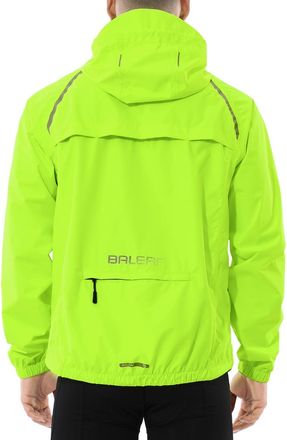 Baleaf Fahrradjacke Herren Regenjacke Wasserdicht Atmungsaktiv Wanderjacke Windbreaker Outdoor Jacken Leichte Windjacke Trekking Regenjacke Radjacke Fluoresc