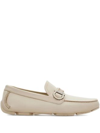 Ferragamo Loafer mit gewebtem Riemen - Nude