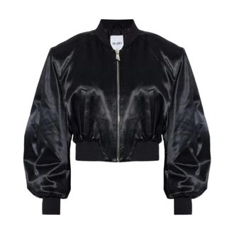 The Attico Satin Bomberjacke - - Jackets - Damen - Schwarzk - XS