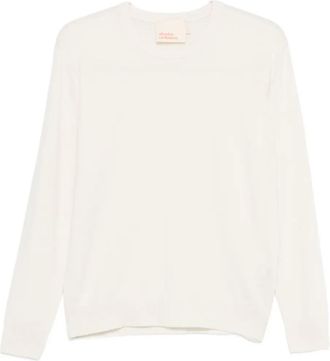 Absolut Cashmere Pullover mit Rundhalsausschnitt - Wei&szlig;