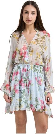 Liu Jo Femme, Robes, Multicolore, Taille: 34 FR Robe Courte Fleurie