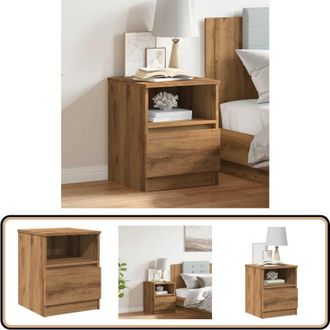vidaXL Nachttisch Artisan-Eiche 40x40x50 cm Holzwerkstoff - Vidaxl