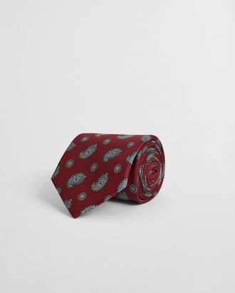 GANT Herren Paisley Krawatte (ONE SIZE) PLUMPED Rot