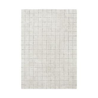 Lorena Canals Tapis Lavable en Machine Motifs Carreaux Design Mosaic - Design - G&eacute;om&eacute;trique - Caramel - Dimensions: 160 x 120 CM