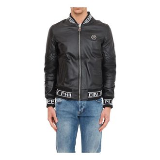 Philipp Plein Leather Jackets - - Jackets - Herren - Schwarzk - L