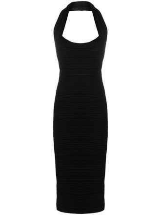 Philosophy di Lorenzo Serafini haut mi-longue nervuré à dos-nu - Noir