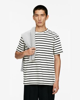 Arket T-Shirt Aus Baumwolle -Wei&szlig;