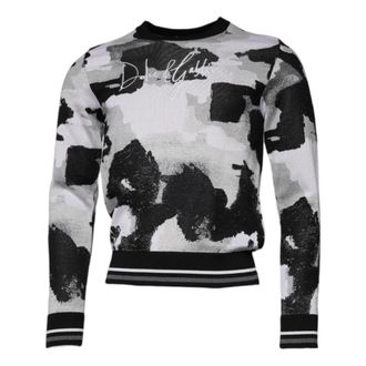Dolce & Gabbana Camouflage Seiden Pullover Sweater - - Knitwear - Herren - Mehrfarbig - S
