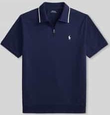 Polo Ralph Lauren Regular Fit Poloshirt aus Baumwoll-Mix mit Rei&szlig;verschluss