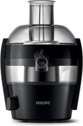 Philips Viva Collection Entsafter - Kompaktes Design, QuickClean-Technologie, Direktsaft in Glas, 500W Motor, 1,5L Fassungsvermögen, Tropf-Stopp, Leicht zu re