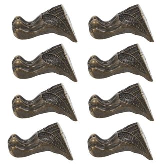 Hemobllo Dekorative Kistenf&uuml;&szlig;e 10 St&uuml;ck Antik Stil Rostfrei M&ouml;belbeine und Eckschutz f&uuml;r Holzgeh&auml;use Geeignet f&uuml;r Schmuckk&auml;stchen und Vintage M&ouml;bel