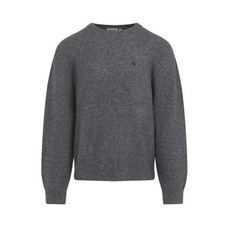 Carhartt Work in Progress Homme, Pulls, Gris, Taille: L Wool Blend Crewneck Sweater