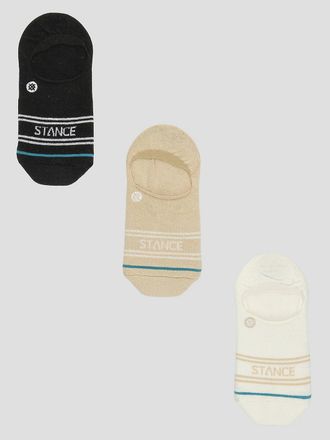 Stance Basic 3 Pack No Show Socks cream
