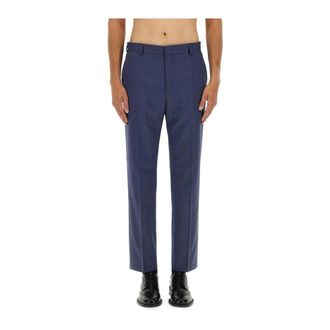 HUGO BOSS Homme, Pantalons, Bleu, Taille: L Wool Blend Tailored Pantalons
