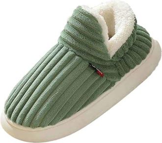 Generic Pantoufles &agrave; la mode pour hommes, nouveau mod&egrave;le dautomne et dhiver, chaussures &eacute;paisses et chaudes &agrave; fond plat, chaudes et confortables pour Couple S