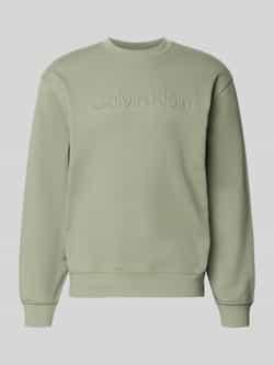 Calvin Klein Sweatshirt mit Rundhalsausschnitt und Logo